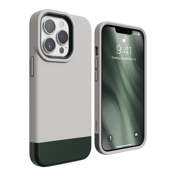 Чехол Elago GLIDE для iPhone 13 Pro Max, бежевый/зеленый — купить по ...